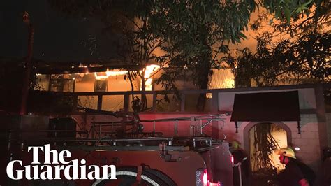 Sri Lanka Protesters Set Fire To Prime Ministers Home Youtube