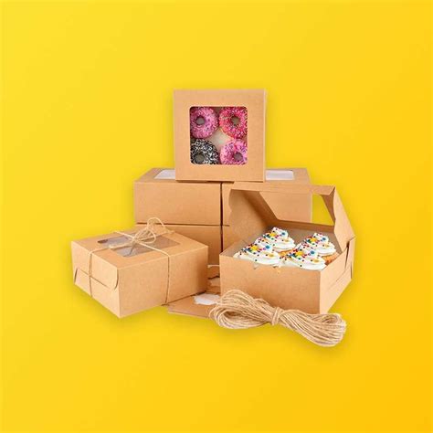 Brown Bakery Boxes For Display And Storage