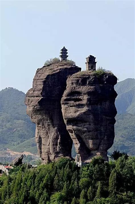 巅之仙境之二贵州插旗山灵岩寺河南老君山寺庙河北承德双塔山山西大同悬空寺 见道网