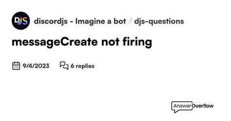 messagecreate not firing discord js imagine an app