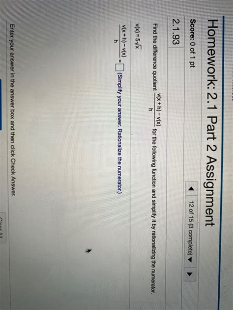 Solved Homework 2 1 Part 2 Assignment Score 0 Of 1 Pt 12