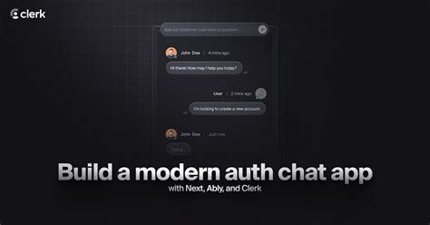 Build A Modern Authenticated Chat Application With Nextjs Ably And Clerk