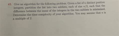 Solved Write A Program Using Javagive An Algorithm For The