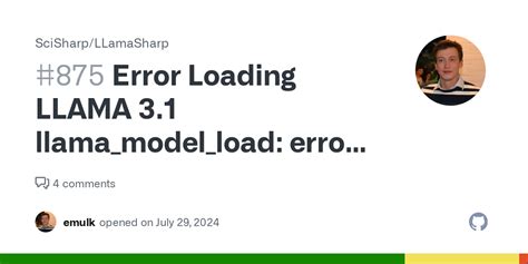 error loading llama 3 1 llama model load error loading model done getting tensors wrong
