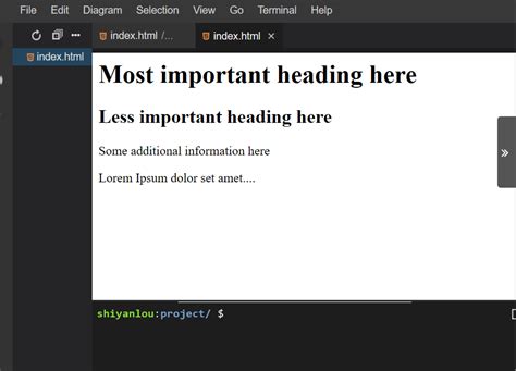 Html5基础 文档结构标签 蓝桥云课