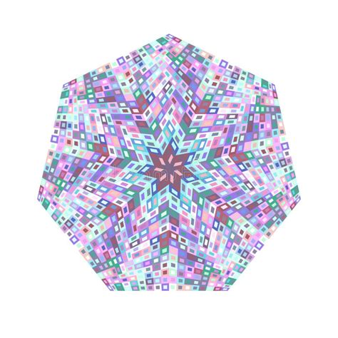 Geometrical Abstract Colorful Tiled Mosaic Polygon Symbol Stock Vector Illustration Of Sticker