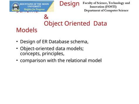 Lect 3 Object Oriented Modelpptx From M Ppt