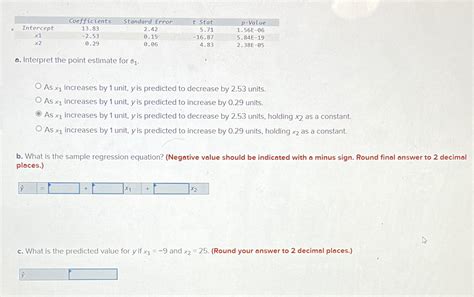 solved table[[ coefficients standard error t