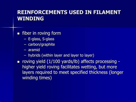 PPT FILAMENT WINDING PowerPoint Presentation Free Download ID