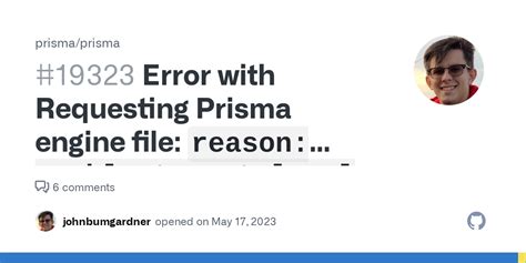 Error With Requesting Prisma Engine File Reason Unable To Get Local Issuer Certificate