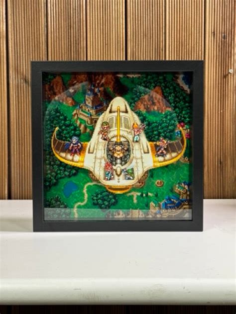 Cuadro 3d Chrono Trigger Epoch Cuadros Pixel