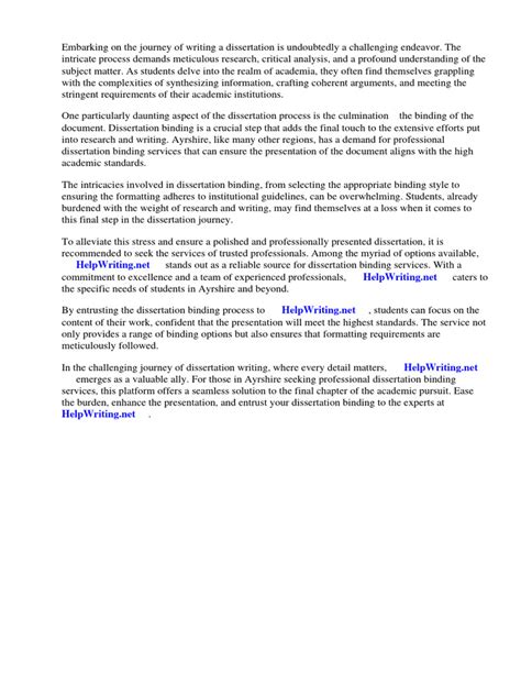 Dissertation Binding Ayrshire Pdf Thesis Bookbinding