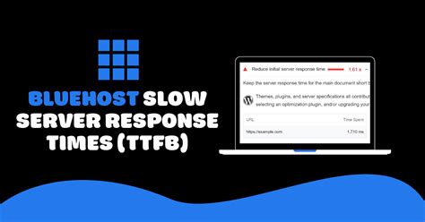 how to fix bluehost s slow server responses time ttfb