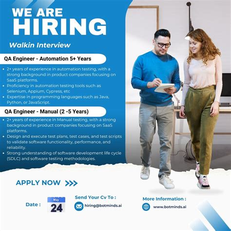 Botminds Ai On Linkedin Hiring Qajobs Automationtesting