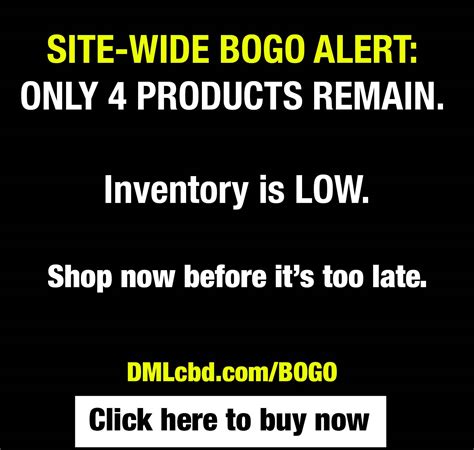 Site Wide Bogo Coming To An End