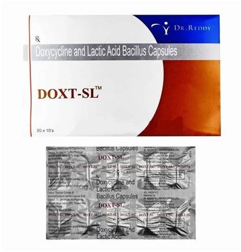 100mg Doxt Sl Doxycycline Lactic Acid Bacillus Capsules At Rs 100 Box In Nagpur