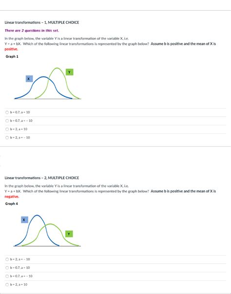Solved Linear Transformations 1 MULTIPLE CHOICE There Are Chegg Com