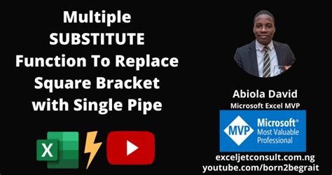 Multiple Substitute Function To Replace Square Bracket With Single Pipe