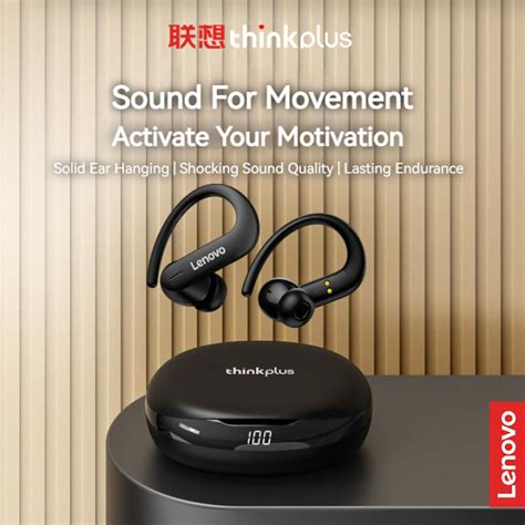 Lenovo ThinkPlus T TWS Bluetooth Earphone BT Anti Slip Sport Running Wireless Earbuds