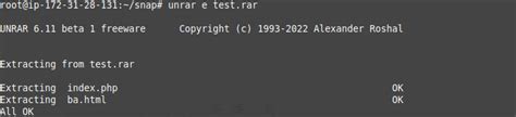 How To Create List And Extract A RAR File In Ubuntu RackNerd