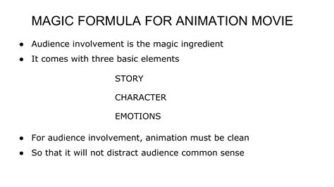 Script Writing For Animation Movie PPTX Computer Animation Computer Software And Applications