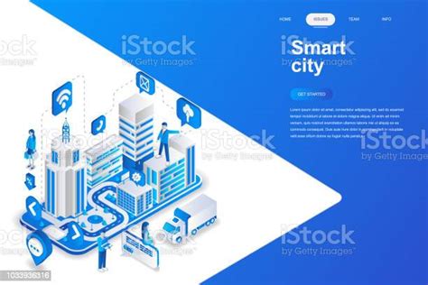 스마트 시티 현대적인 평면 디자인 아이소메트릭 개념입니다 생활 방식에 대한 스톡 벡터 아트 및 기타 이미지 생활 방식 3차원 형태 가상현실 Istock