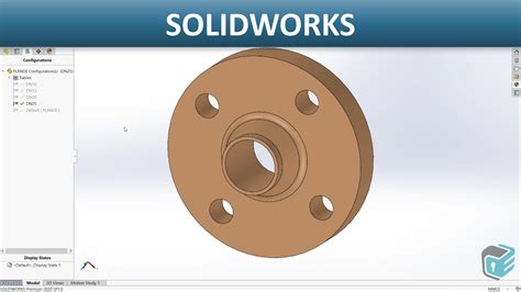 Solidworks Creating Configuration With Design Table Youtube