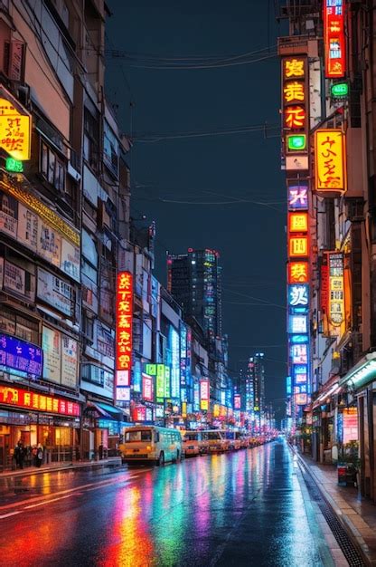 Premium Ai Image Osaka Night