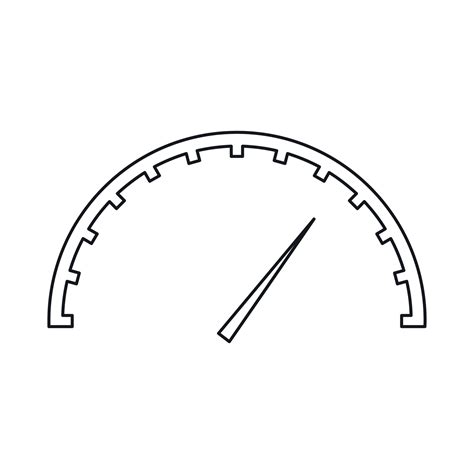 Speedometer Icon Outline Style 14487038 Vector Art At Vecteezy