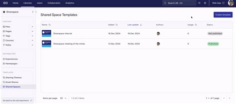 create shared space templates showpad help center