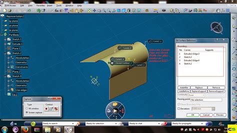 How To Use Fill Surface Tool In Catia Caddskills