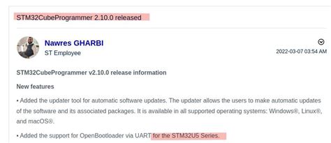 Solved Not Able To Connect To Stm32u5 Device From Stlink