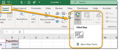 Excel Create Stunning Map Charts With Geography Data Types Office Bytes