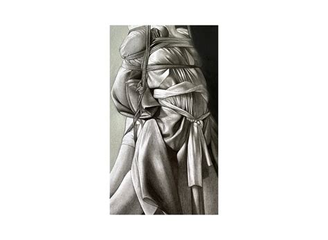 You Original Drawing Shibari Art Bdsm Rope Bondage Illustration