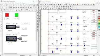 Ejemplo de programación en ESCALERA para dos actuador Doovi