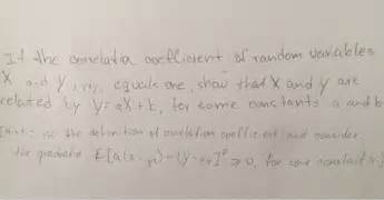 Solved If The Correlation Coefficient Of Random Variables X