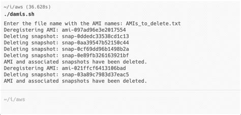 Deregister An Ami And Delete Attached Ebs Snapshots In Aws With A Script 4sysops