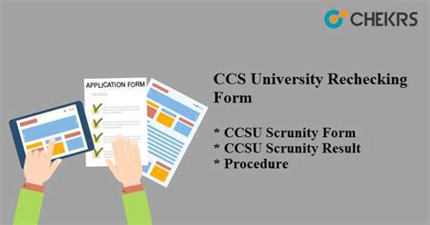 CCS University Rechecking Form 2025 CCSU Scrutiny Ccsuniversity Ac In