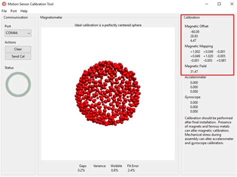 Magnetic Calibration With Motioncal Adafruit Sensorlab Magnetometer