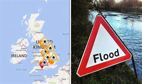 Uk Flooding Map Latest Flood Alerts And Met Office Warnings Uk Weather Forecast Weather