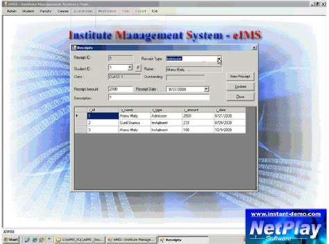 Software Projects Institute Management System