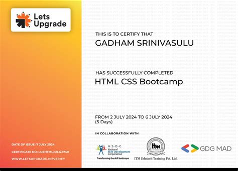 srinivasulu gadham on linkedin letsupgrade css html html css javascript reactjs