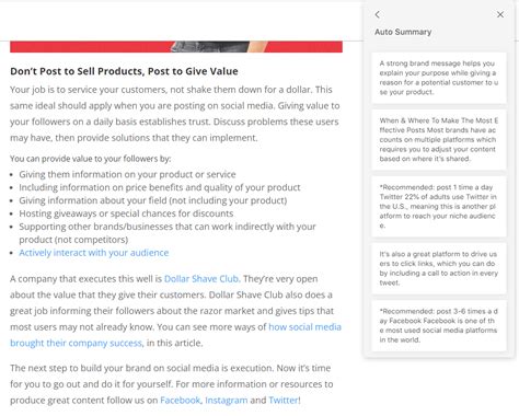 How To Use Auto Summary With Markup Browser Extension Support Kdan
