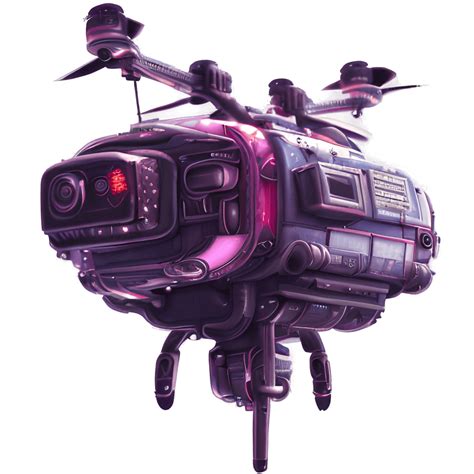 3d Rendered Cyberpunk Style Drone · Creative Fabrica