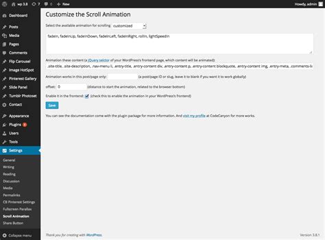 Scroll Animation WordPress Plugin By Sike CodeCanyon