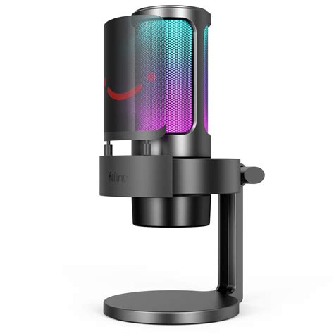 FIFINE AmpliGame A8 USB Mic with Controllable RGB, Live Monitoring, In ...