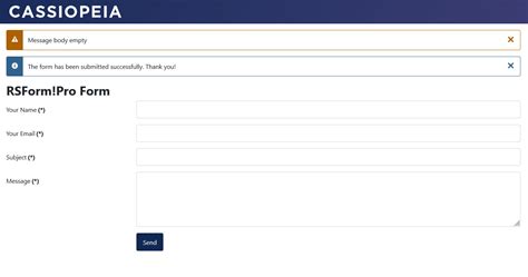 How To Fix The Message Body Empty Warning When Submitting A Form