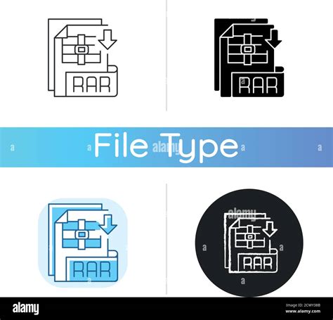 Rar File Icon Stock Vector Image And Art Alamy