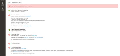 Php Readiness Check Failed In Magento Stack Overflow