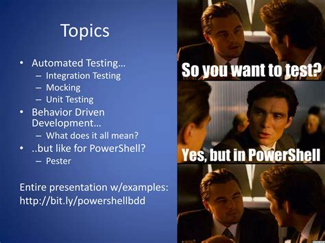Automated Testing But Like For Powershell April 2012 Pptx